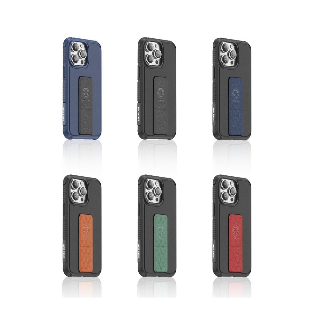 Green Lion Series 79 Case with Leather Wrist Band Stand for iPhone 14 ...